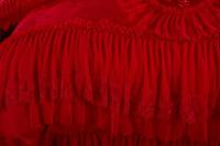 China 60 Count High End Lace Bedding Jacquard Fabric Queen 100% Organic Cotton Sheet Sets for sale