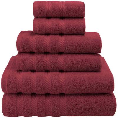 China Custom Private Label Luxury Dobby Border 100% Cotton Towel for Adult Bathroom Shower for sale