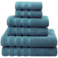 China Custom Private Label Luxury Dobby Border 100% Cotton Towel for Adult Bathroom Shower for sale