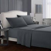 China Custom Hotel Labels Sustainable Custom Logo White Luxury Home Hotel Bed Sheet Bedding Set for sale