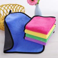 China Super Absorbent Microfiber Towel for Car Drying 30*40 500gs Make Up Remover Cloths for sale