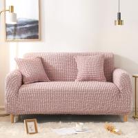 China Super Elastic Three-seat Sofa Covers in Light Luxury Style with Seersucker Fabric for sale