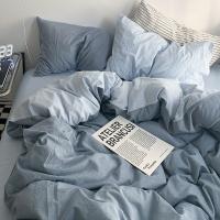 China Customized Size Luxury Bed Sheet Quilt Set in Soft and Comfortable Cotton for Double Bed for sale