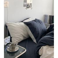 China Small Fresh Cotton Bed Sheet Quilt Cover Double Spell Fashion Bedding Set Four Pieces for sale