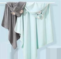 China Customized Children's Bathrobe Set Soft and Absorbent Hooded Towels for Babies for sale