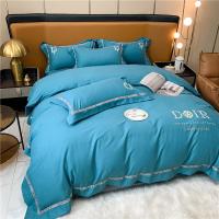 China National Standards Color Fastness Grade 200TC Embroidery Bed Flat Sheets Bedding Set ASD01 for sale