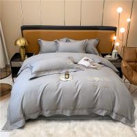 China National Standards Color Fastness Grade 200TC Embroidery Bed Flat Sheets Bedding Set ASD01 for sale