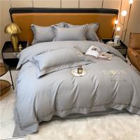 China National Standards Color Fastness Grade 200TC Embroidery Bed Flat Sheets Bedding Set ASD01 for sale