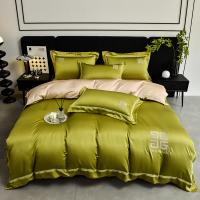 China Modern Style Embroidery Duvet Cover for Wedding Luxury Bed Sheets ADS02 Cotton Sheet Set for sale