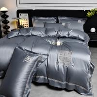 China 100% Polyester Tencel Embroidery Bedding Set 4 PCS Gift Box 1.5m 1.8m Bed Sheet Bed Cover for sale