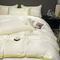 China Luxury Washed Silk Embroidery Bedding Set Bed Cover Set for Hospital School Home for sale