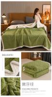 China Luxury Super Thick Jacquard Plush Fleece Oversize Sherpa Bed Blanket Throw for Needs for sale