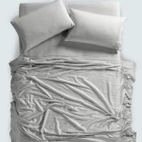 China 60s Bamboo Fiber Bedding Set for 2.5m Bed 300 TC Bed Sheet and Pillow Cover Included for sale