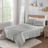 China 60s Bamboo Fiber Bedding Set for 2.5m Bed 300 TC Bed Sheet and Pillow Cover Included for sale