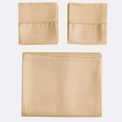 China Natural Bamboo Fiber Sheet Set 60s 300tc 3 pcs Pillowcase Duvet Cover King Queen Bedding for sale