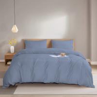 China Natural Bamboo Fiber Sheet Set 60s 300tc 3 pcs Pillowcase Duvet Cover King Queen Bedding for sale