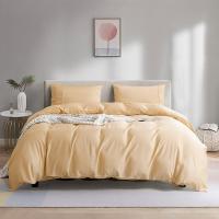 China Natural Bamboo Fiber Sheet Set 60s 300tc 3 pcs Pillowcase Duvet Cover King Queen Bedding for sale