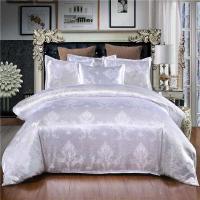 China European Style Rotary Screen Printing Satin Bedding Set 3 4 6 7 Piece Cotton Sheet Pillow Case Duvet Cover for sale