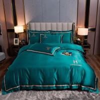 China High End Bedding Set Simple Silky Quilt Cover Four Piece Set for Customer Requirements for sale
