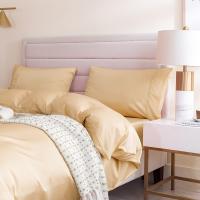 China Custom 60S 300TC Solid Color Bamboo Fiber Bedding Set with Quilt Cover and Pillowcases for sale