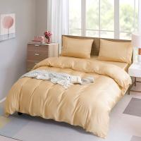 China Custom 60S 300TC Solid Color Bamboo Fiber Bedding Set with Quilt Cover and Pillowcases for sale