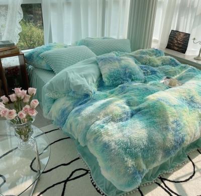 China Solid Color Flannel Duvet Cover Set for All-Season National Standards Bedding Collections for sale