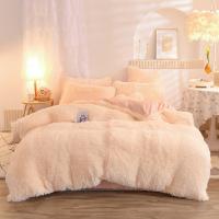 China Solid Color Flannel Duvet Cover Set for All-Season National Standards Bedding Collections for sale
