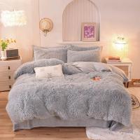 China Solid Color Flannel Duvet Cover Set for All-Season National Standards Bedding Collections for sale