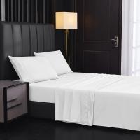 China Hotel Collection White King Cotton Pillowcase for Queen Bed Sheet Set in Luxury White for sale