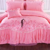 China Luxury Four-piece Wedding Bedding Set with Printed Comforter and 100% Cotton Duvet Sheet for sale