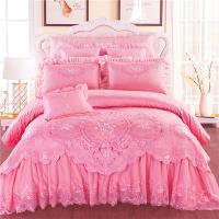 China Luxury Four-piece Wedding Bedding Set with Printed Comforter and 100% Cotton Duvet Sheet for sale