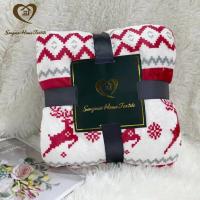 China Anti-pilling Coral Fleece Double Layer Sherpa Plush Blanket for Customized Christmas Gifts for sale