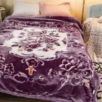 China Superior Double Layer Warm Soft Luxury Print Blanket Skin-friendly Nap Sleeping for sale