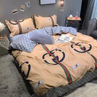 China Simple 4 Pcs Cartoon Polyester Bedding Sheet Set for Twin Double Queen King Size Beds for sale