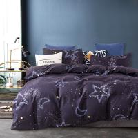 China Constellation Printed Duvet Cover Pillowcase Bedding Set with Reactive Printed Dyeing for sale