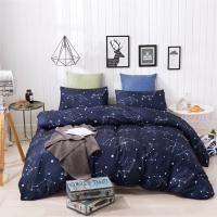 China Constellation Printed Duvet Cover Pillowcase Bedding Set with Reactive Printed Dyeing for sale