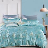 China 100% Tencel Luxury Silky Soft Bedding Set 300TC Printed Fabric Quilt Cover Pillowcase Sets for sale