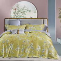 China 100% Tencel Luxury Silky Soft Bedding Set 300TC Printed Fabric Quilt Cover Pillowcase Sets for sale