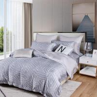 China 100% Tencel Luxury Silky Soft Bedding Set 300TC Printed Fabric Quilt Cover Pillowcase Sets for sale