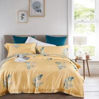 China 100% Tencel Luxury Silky Soft Bedding Set 300TC Printed Fabric Quilt Cover Pillowcase Sets for sale