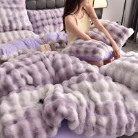China 2023 Hot Rabbit Hair 4-Piece Set in Rabbit Velvet Milk Velvet for Nondisposable Home for sale