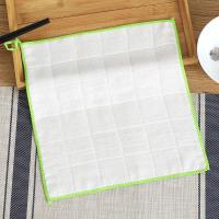 China Bamboo Wood Fiber Kitchen Towels Square Shape Customizable Logo Cotton Dish Towels for sale