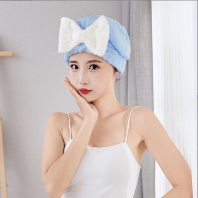 China Home Hair Turban Double Layer Microfiber Hair Wrap Towel Various Colors for Option for sale