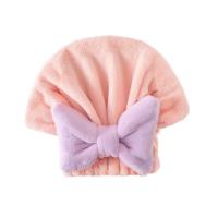 China Home Hair Turban Double Layer Microfiber Hair Wrap Towel Various Colors for Option for sale