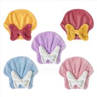 China Home Hair Turban Double Layer Microfiber Hair Wrap Towel Various Colors for Option for sale