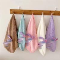China Rectangle Microfiber Kids Bath Towel with Soft Absorbent Material and 3D Animal Pattern for sale