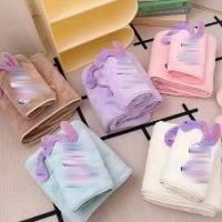 China Rectangle Microfiber Kids Bath Towel with Soft Absorbent Material and 3D Animal Pattern for sale
