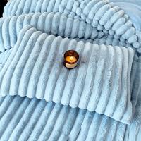 China YARN DYED Rabbit Faux Fur Fluffy Plush Warm Duvet Cover Set Four-piece Bedding Set for sale