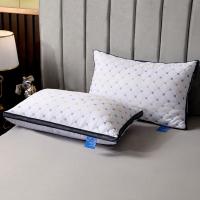 China 1.5-2 Kg Hilton Pillow Double Line Custom and Soft Hotel Bed Pillows for Hot Discounts for sale