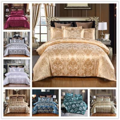China Cotton European Style Bedding Set 3 4 6 7 Piece Satin Sheet Pillow Case Duvet Cover for sale